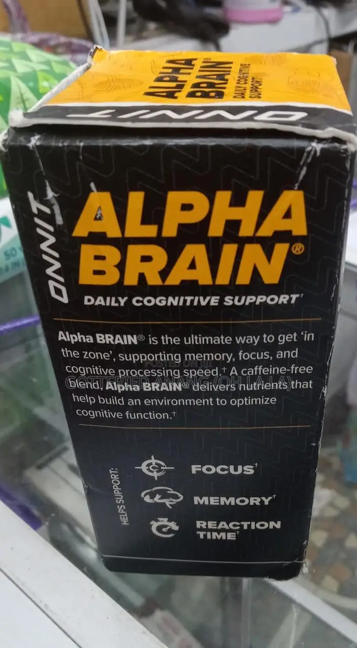 Onnit Alpha Brain Brain Health Supplement, Memory, Focus Support, 30ct ...