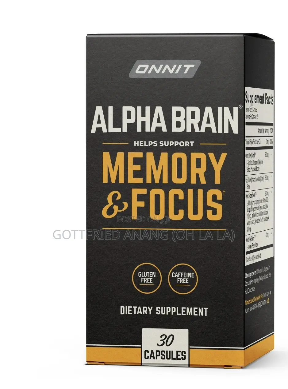 Onnit Alpha Brain Brain Health Supplement, Memory, Focus Support, 30ct ...