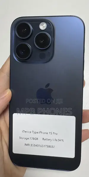 Apple iPhone 15 Pro 128 GB Blue in Spintex - Mobile Phones, Mpb Iphone | Jiji.com.gh