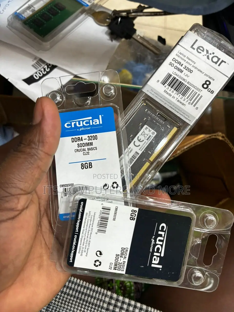 8gb Pc4/Ddr4 3200 Laptop Ram(Crucial And Lexar) in East Legon ...