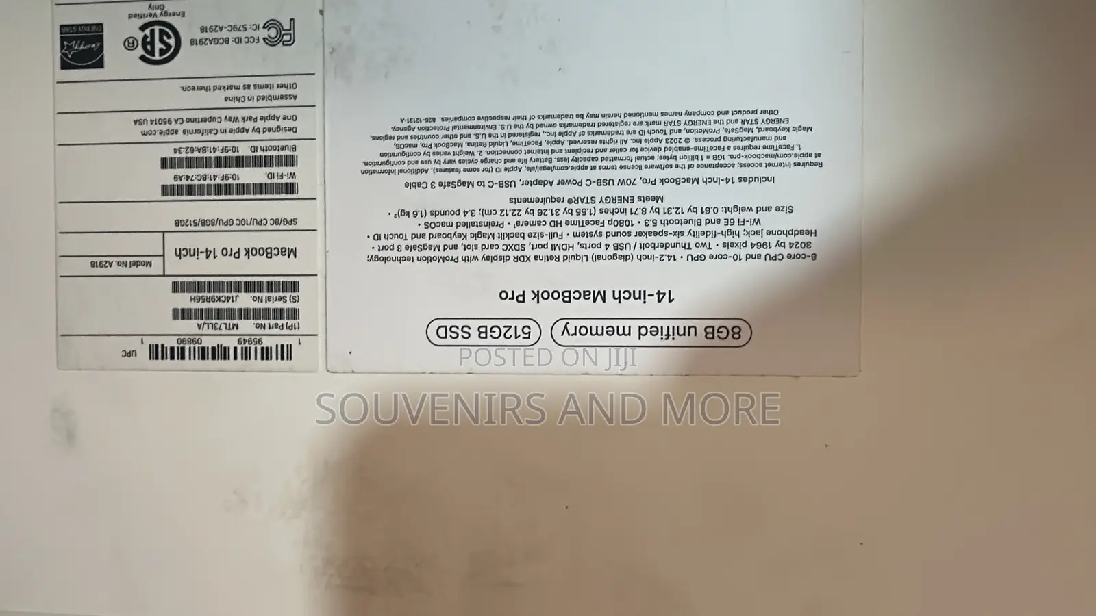 Laptop Apple MacBook Pro 2023 M3 Max 14-Inch 8GB Apple M3 Pro SSD 512GB ...