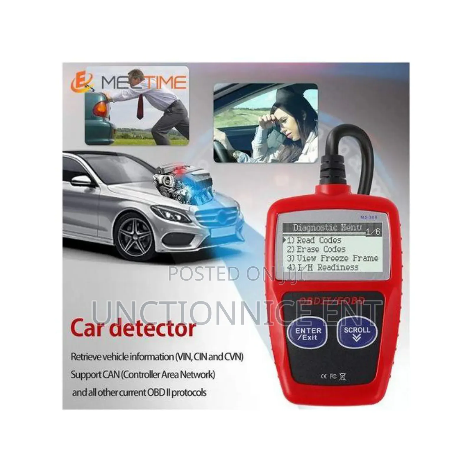 Obd Ii Scanner Car Code Reader Automotive Fault Diagnostic Tool in ...