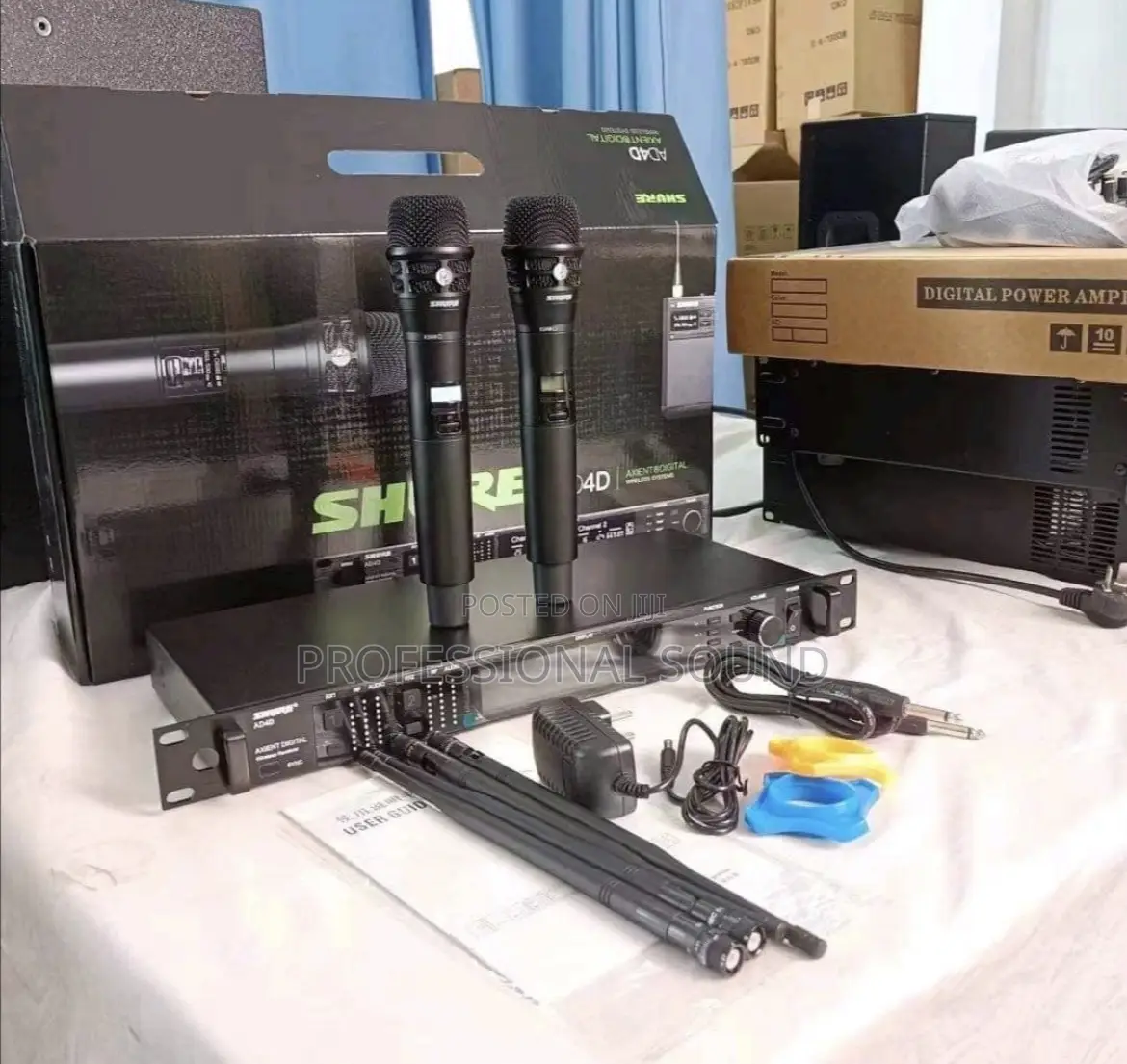Shure Ad4d Axient Digital Two-Channel Wireless Microphone System. in ...