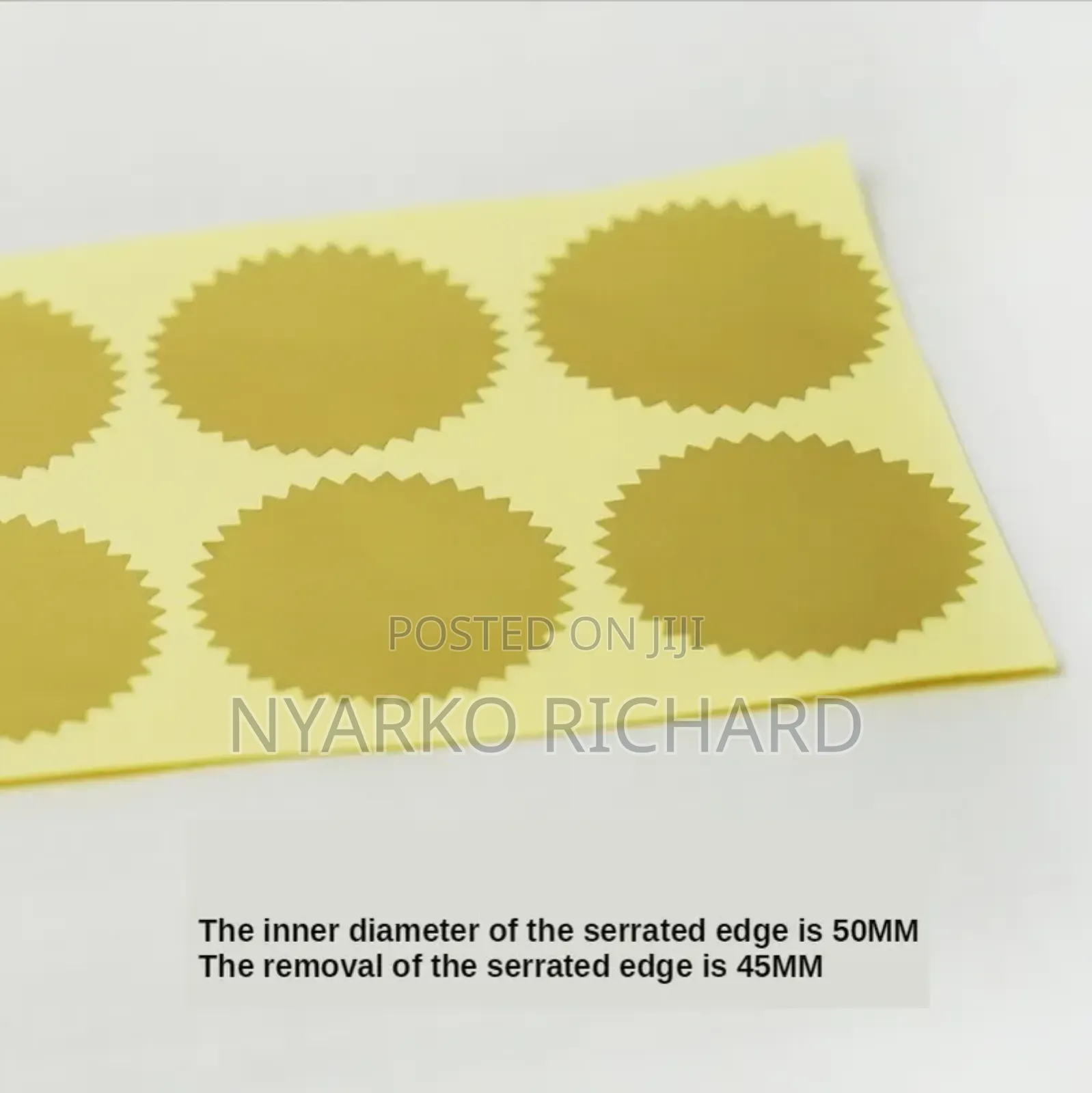 Seal Stickers Gold in Circle - Stationery & Office Equipment, Nyarko ...
