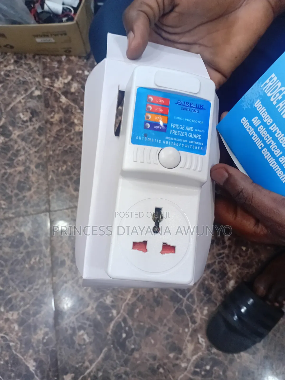 Pure-uk Fridge & Freezer Guard – High/Low Voltage Protector (30a) in ...