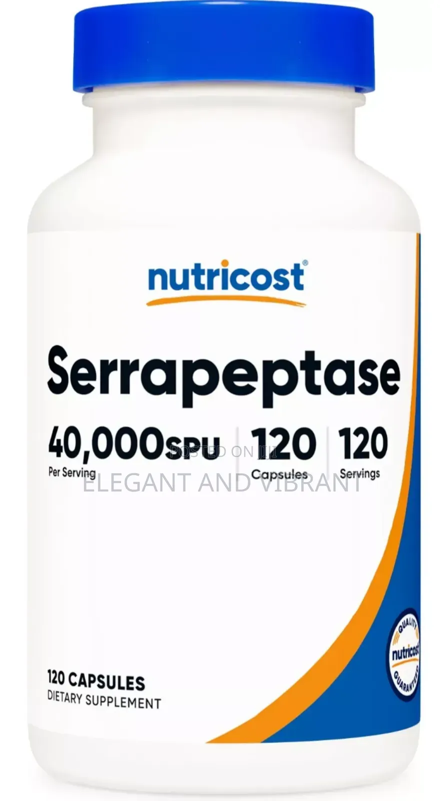 Serrapeptase 40,000 Spu, 120 Capsules in Kasoa - Vitamins & Supplements ...