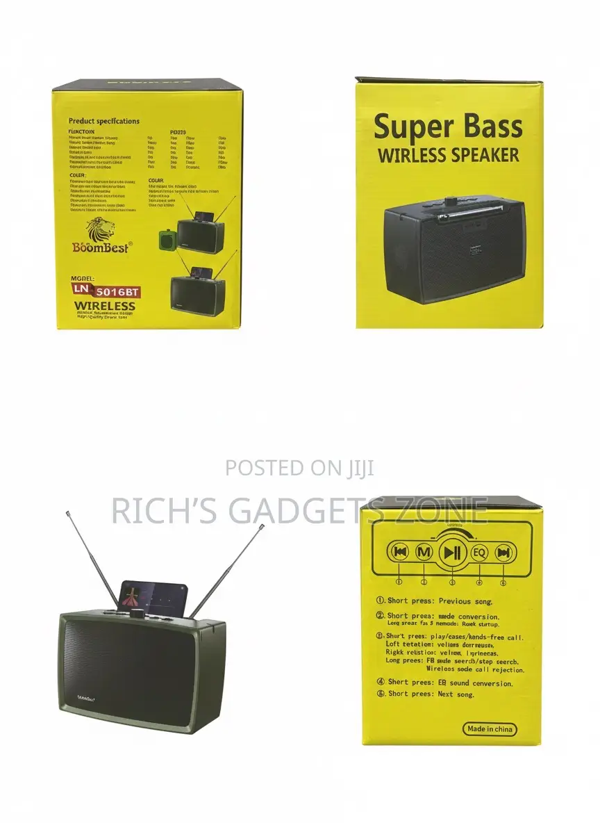 Boombest Portable Stereo Speaker and Radio in Circle - Audio & Music ...