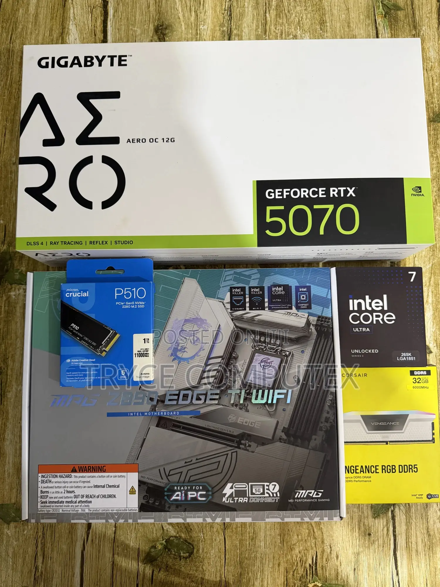 Intel Core Ultra 7 Cpu , RTX 5070 ,32gb Ddr5 Ram for sale - Tryce ...