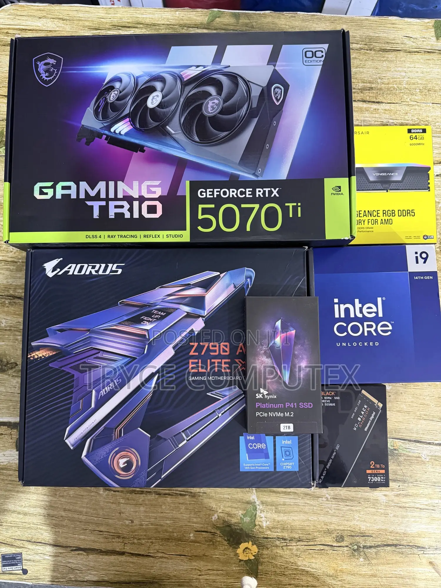 Intel Core I9 Cpu ,Rtx 5070 Ti 16gb,32gb Ddr5 Ram Combo for sale ...