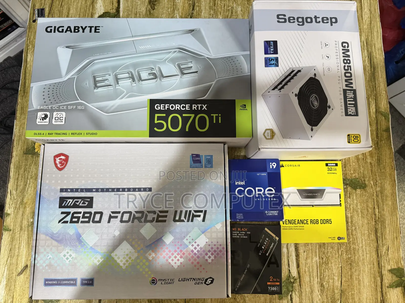 Intel Core I9 Cpu ,Rtx 5070 Ti 16,32gb Ddr5 Ram Combo for sale - Tryce ...