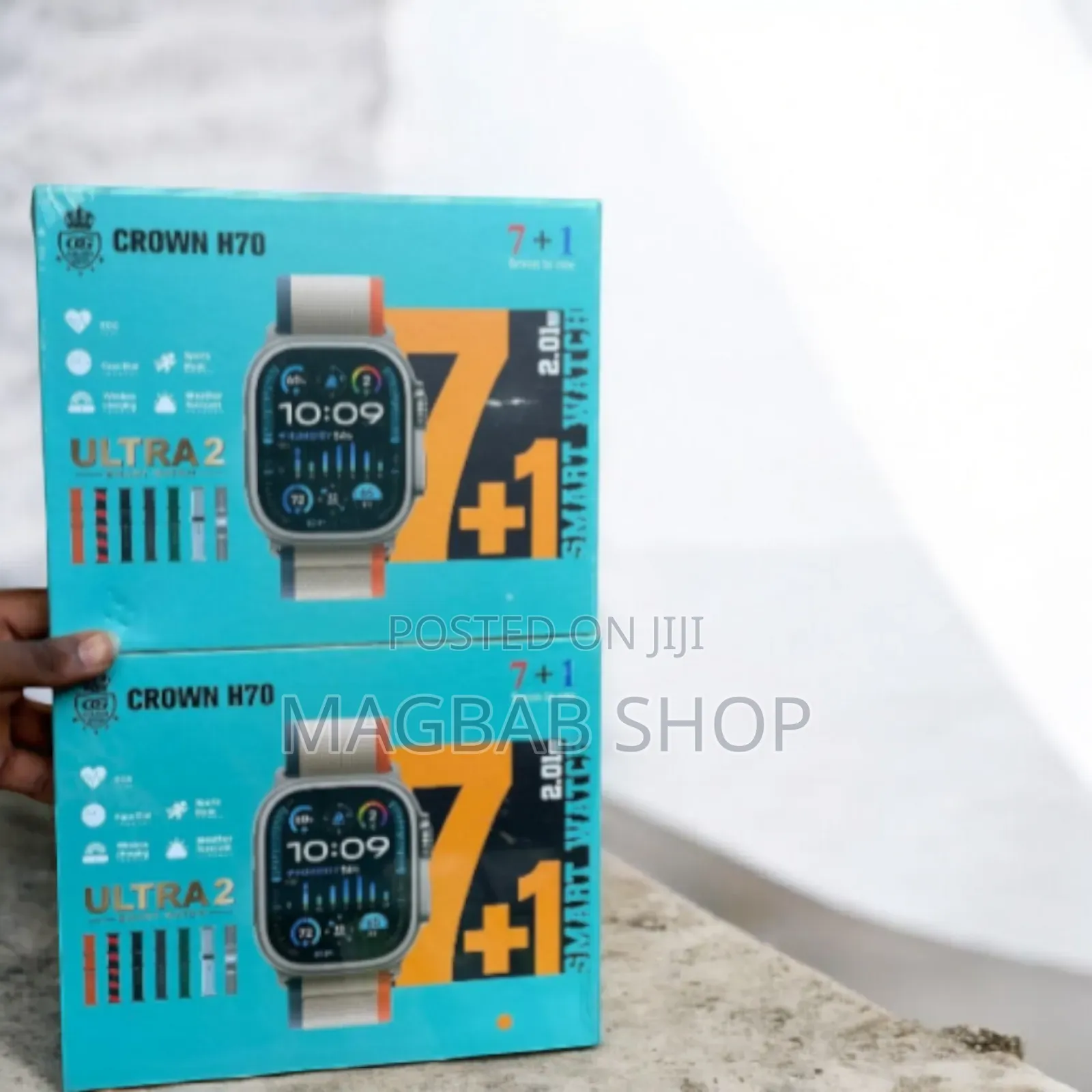 Crown H70 7 +1 Ultra 2 Smart Watch (7 Straps )(537389) in Sunyani ...
