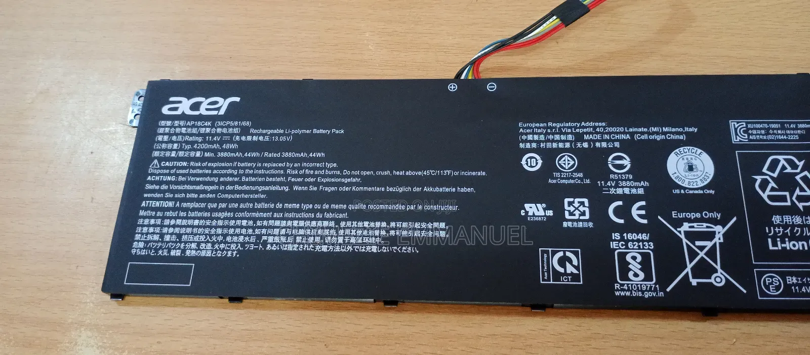 Acer Battery Ap18c4k in Tema Metropolitan - Computer Accessories , Cue ...