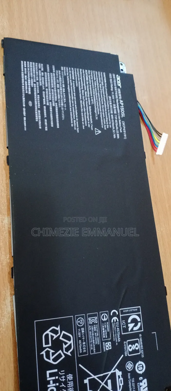 Acer Battery Ap1505l in Tema Metropolitan - Computer Accessories , Cue ...