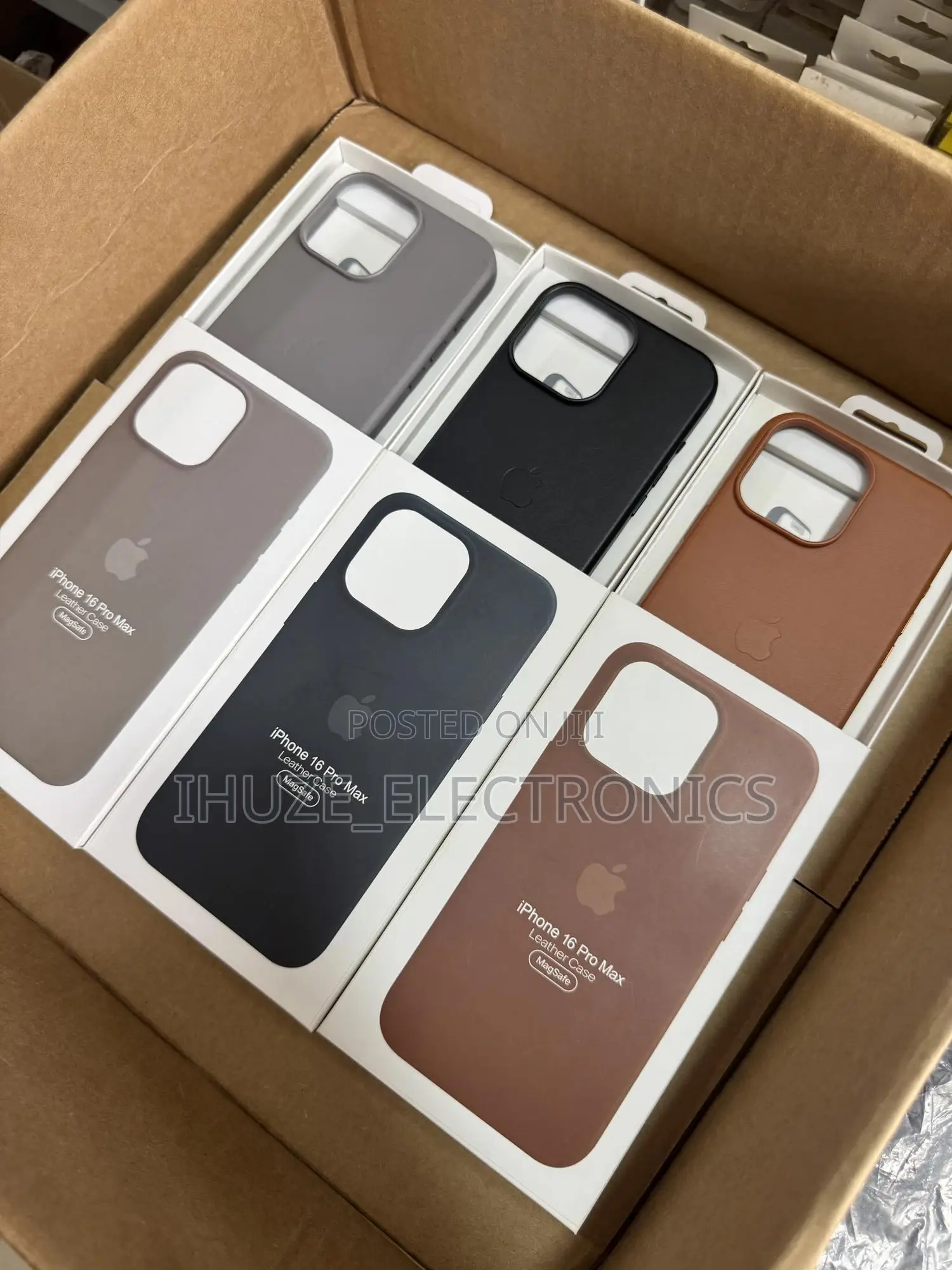 Genuine Leather Case (Magsafe) for iPhone 16pro Max in Accra ...