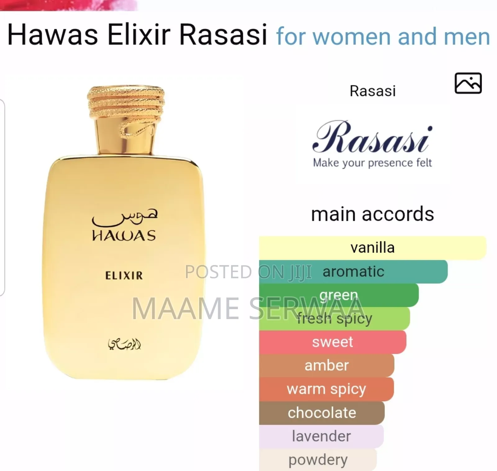 Hawas Gold Elixir in Accra Metropolitan - Fragrances, Makay's ...
