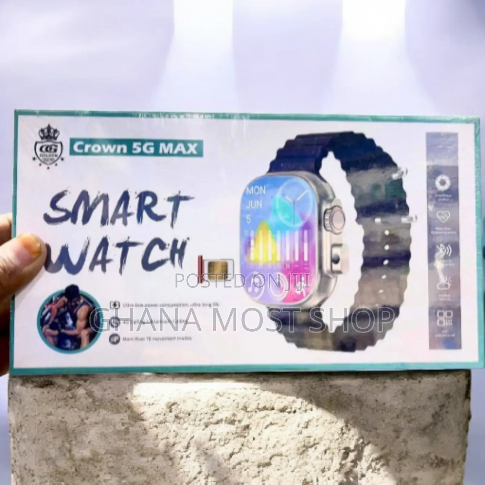 Crown 5g Max Smart Watch Sim Card Slot Ultra Long Life(363869) in ...