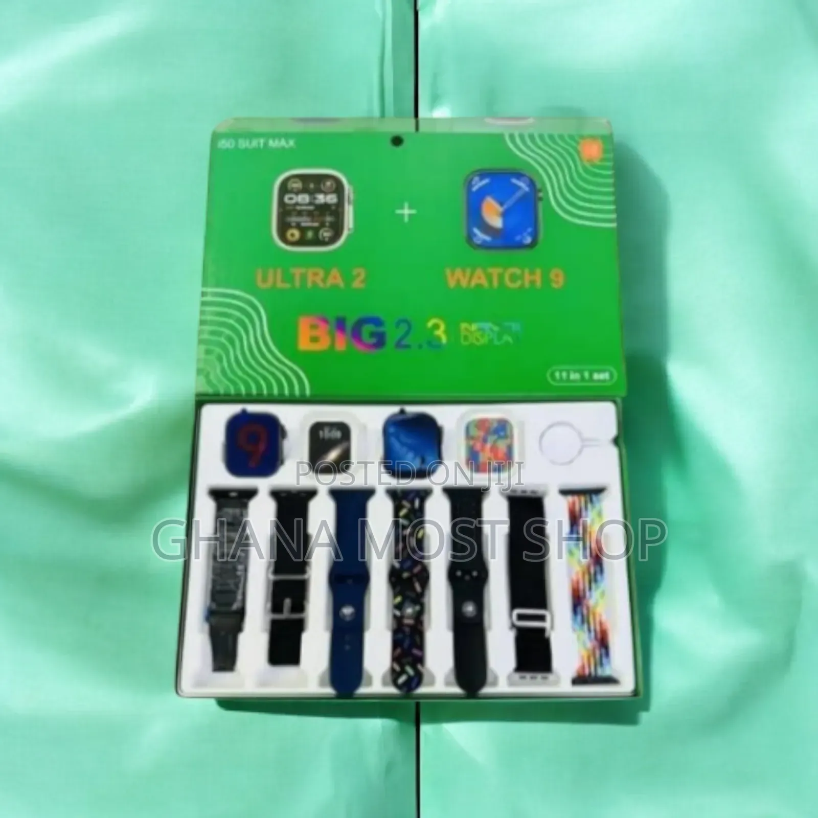 I50 Suit Max (2 Smart Watches + 7 Straps + 2 Chargers).(637368) in ...