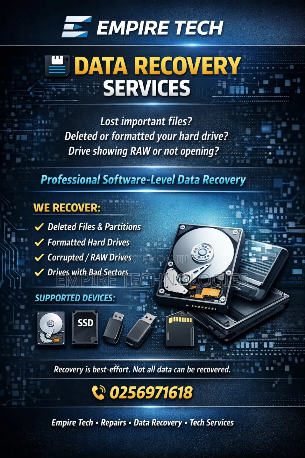 Professional Data Recovery Services | HDD • SSD • Flash Drive in Accra ...