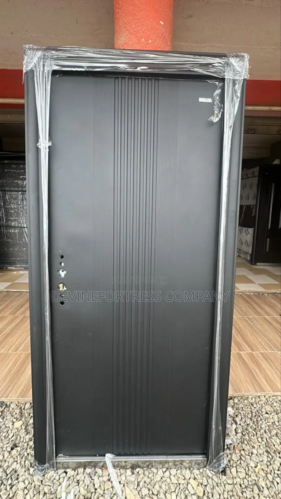 High Gray Rough Door for All Weather Conditions,S Oh and Double in ...