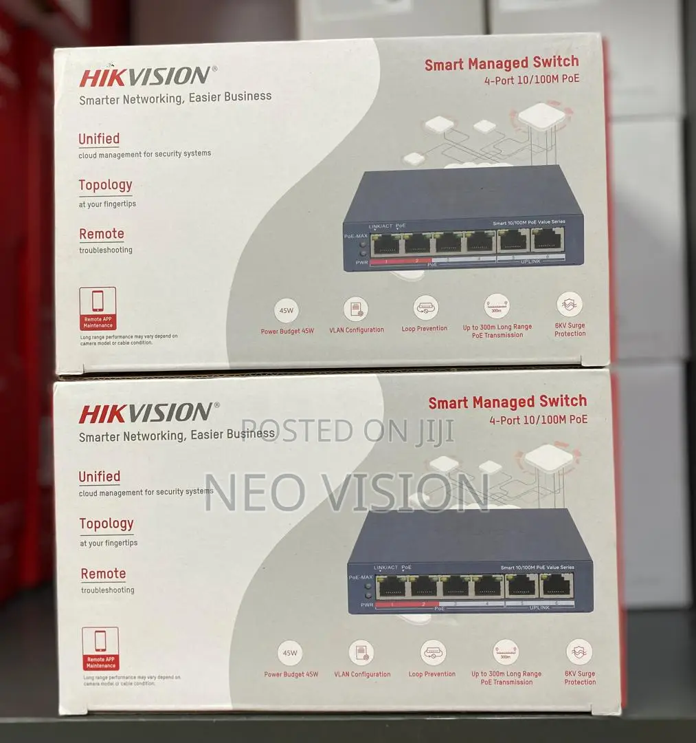 Hikvision 4port Smart Managed Switch Poe for sale - Neo Vision Price ...