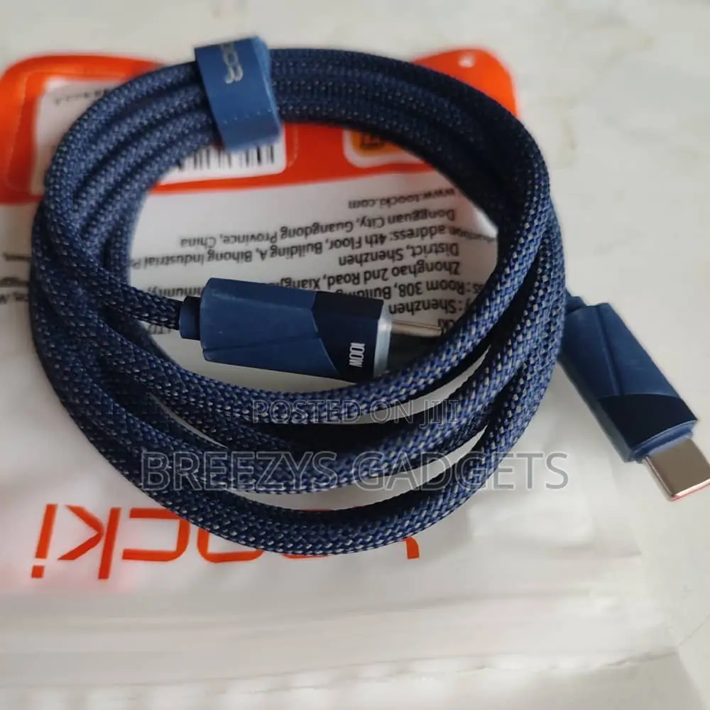 Toocki 100w Cable Type C to Type C Fast Charging Qc4.0 Smart Power-Off ...