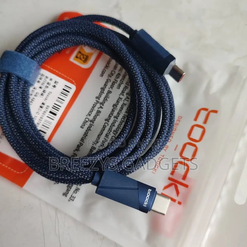 Toocki 100w Cable Type C to Type C Fast Charging Qc4.0 Smart Power-Off ...