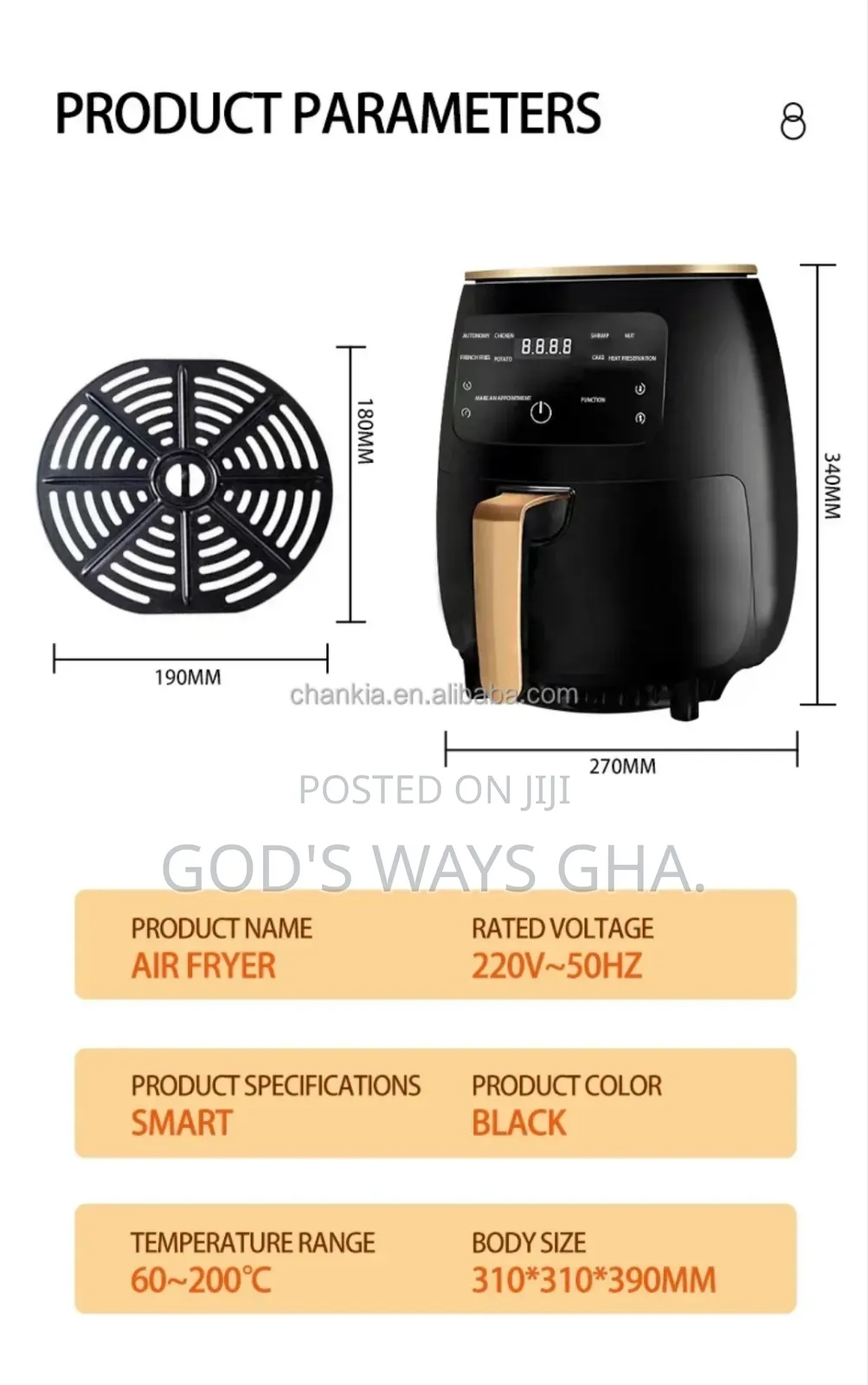 6l Air Fryer in Kwabre - Kitchen Appliances, Stephen Mandela | Jiji.com.gh