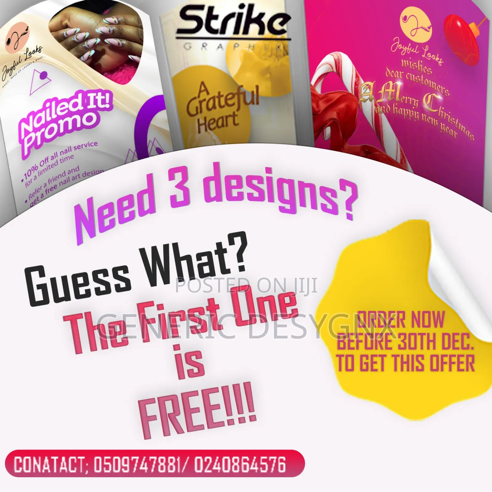 Promo Package, Free Designs in Awoshie - Computer & IT Services ...