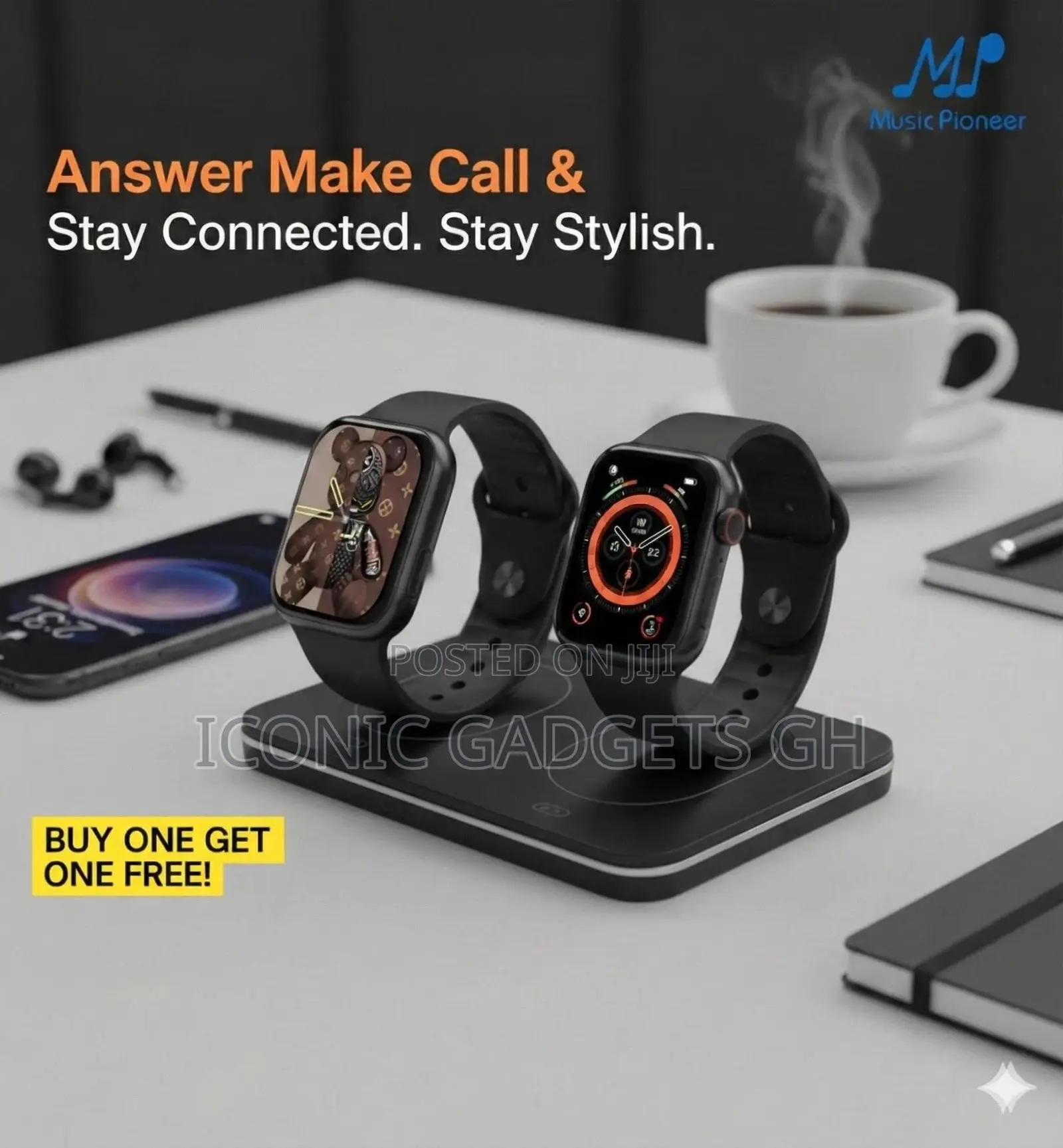 Series Ultra Smartwatch With Wireless Charging(Buy 1 Get 1 Free Bundle ...