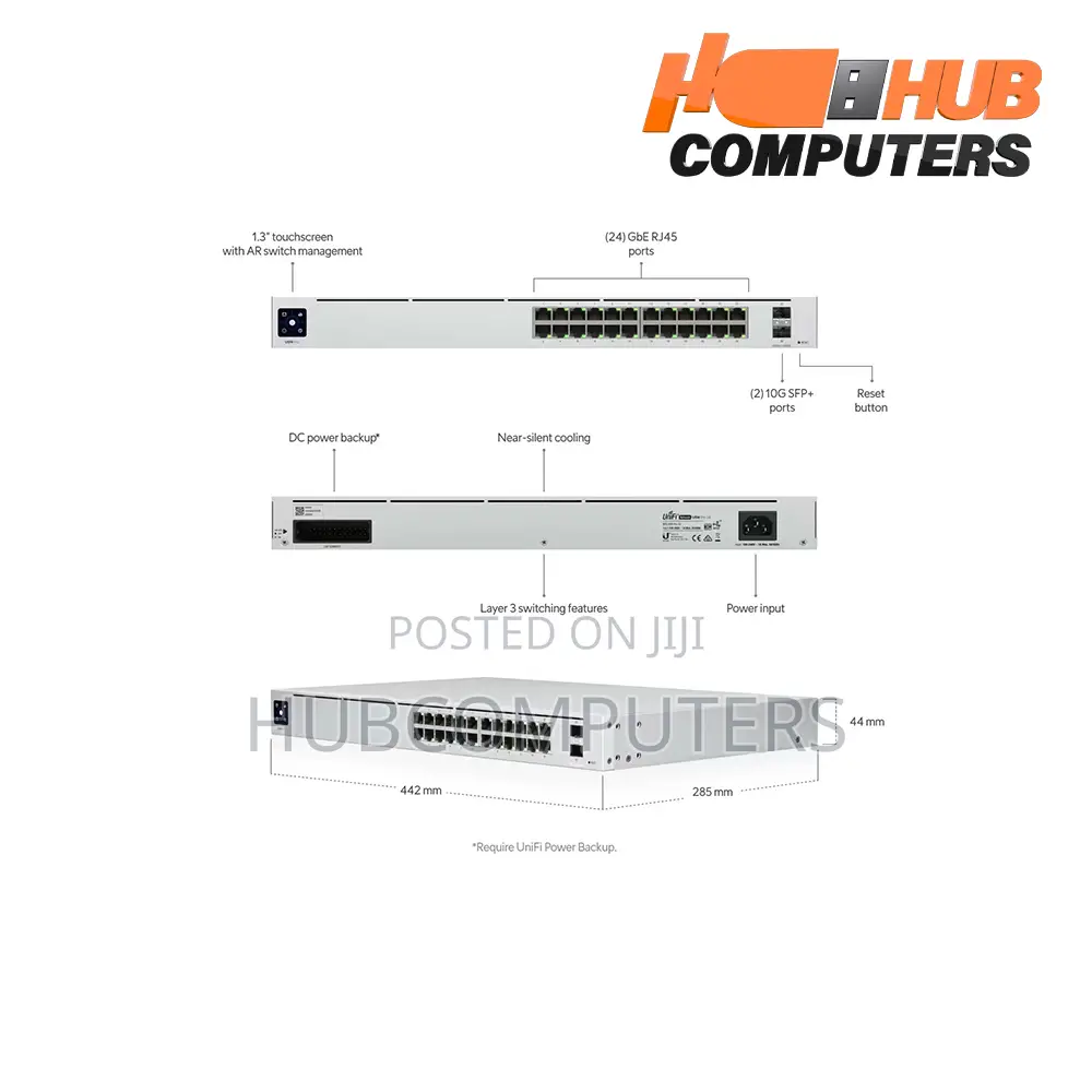 Ubiquity Usw-Pro 24-Poe Gigabit Managed Switch for sale - Hubcomputers ...
