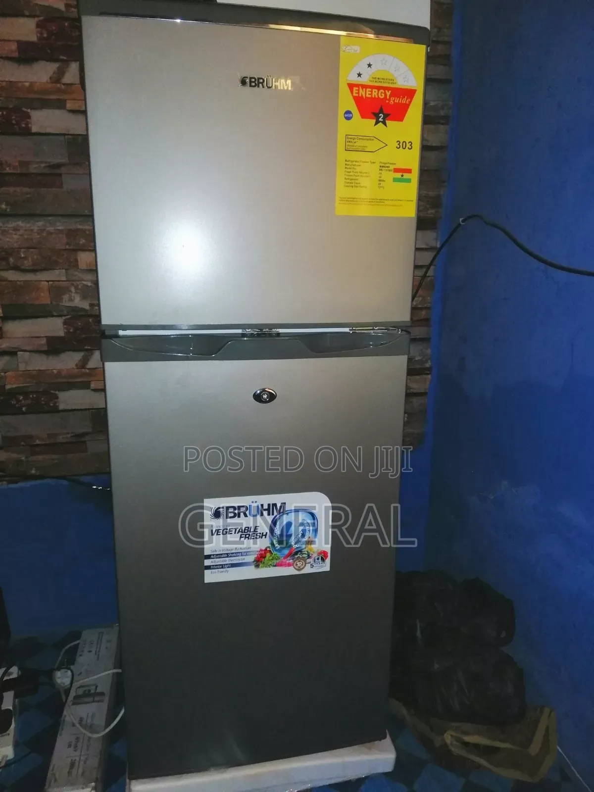 Bruhm Double Door Fridge in Accra Metropolitan - Kitchen Appliances ...