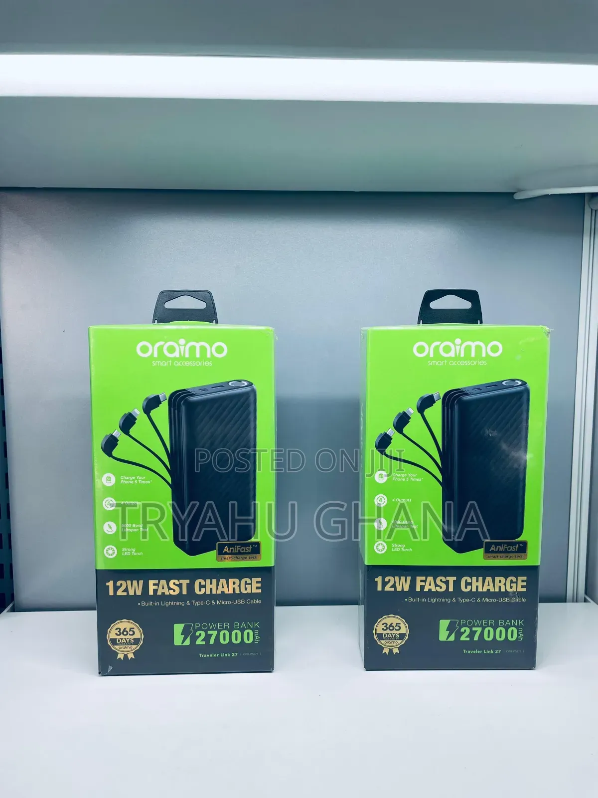 Oraimo Power Bank 27000mah (Opb-p5271) For Phones, Tablets & Devices in ...