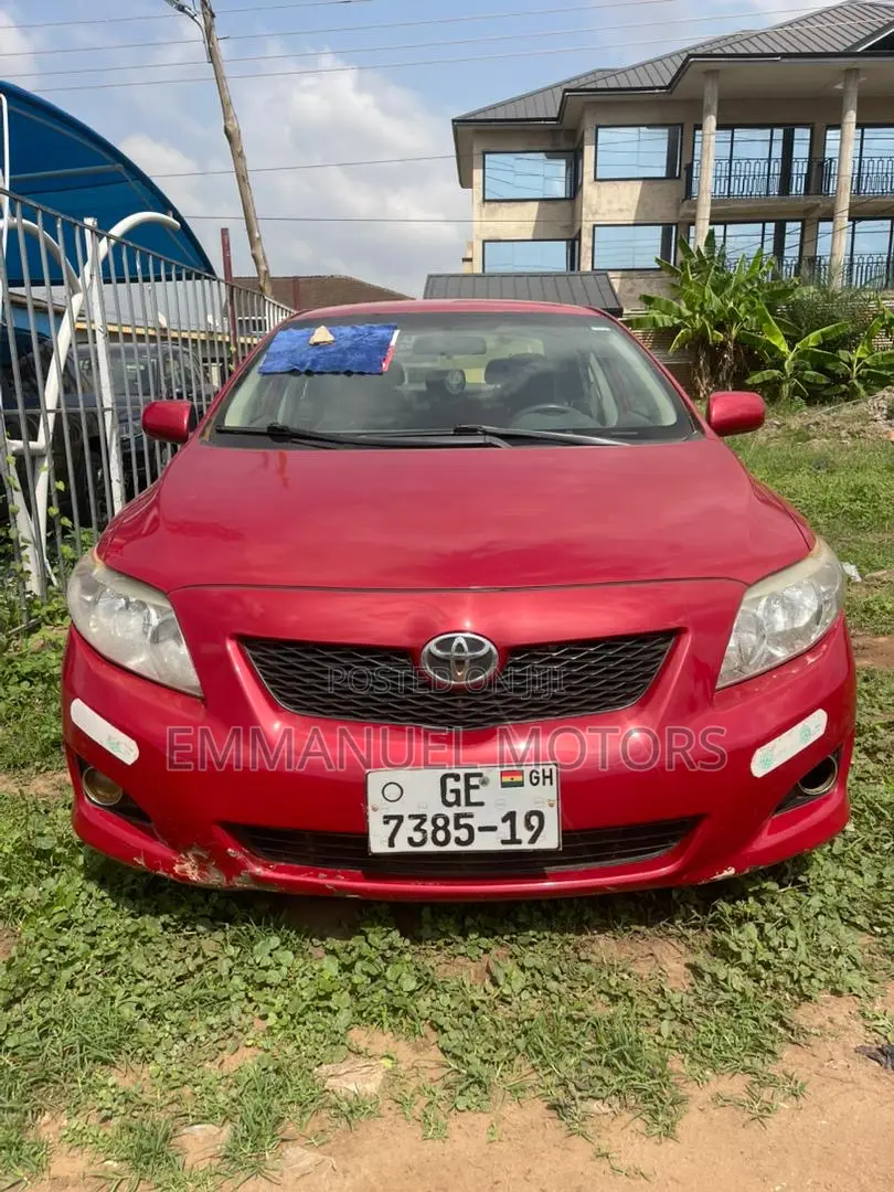 Toyota Corolla 2009 Red in West Legon - Cars, Emmanuel Motors | Jiji.com.gh