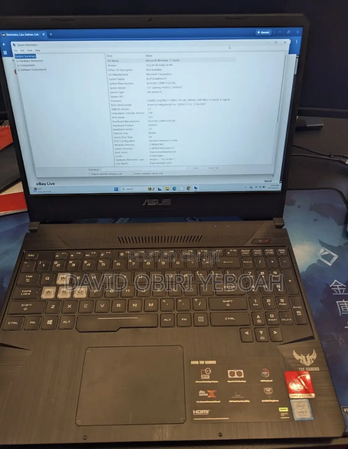 Laptop Asus TUF Gaming FX504 16GB Nvidia SSD 512GB in Weija - Laptops ...