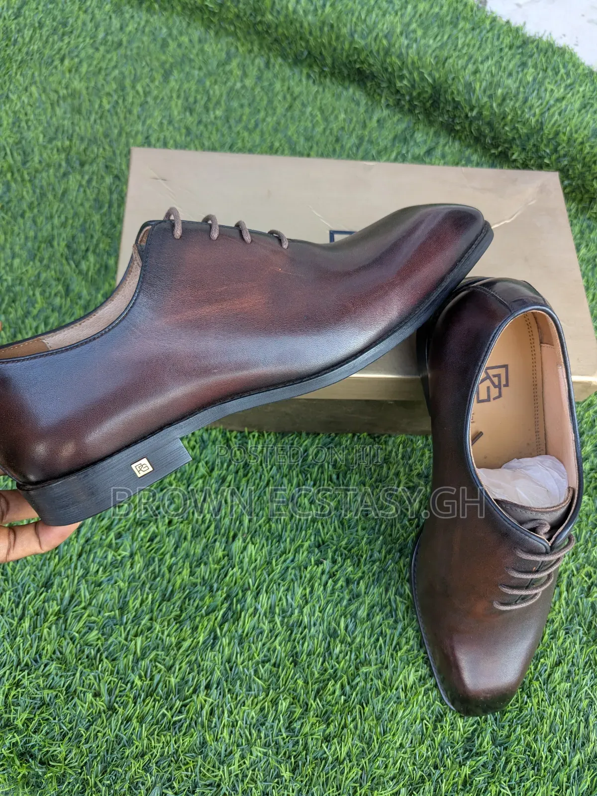 Roberto Guerrini Coffee Brown Leather Shoe in Osu - Shoes, Brown ...