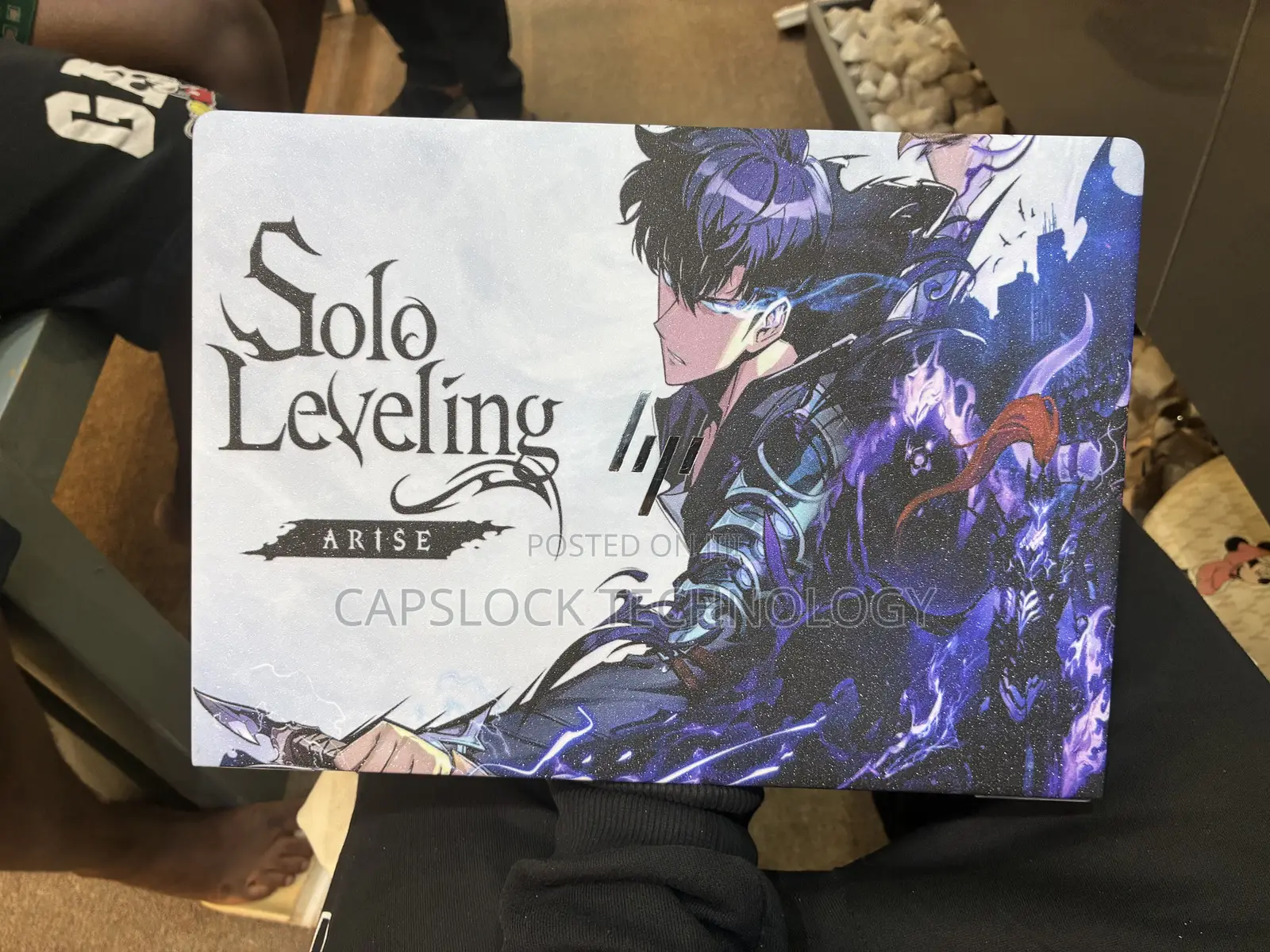 Laptop Skin Design in Circle - Computer Accessories , Capslock ...