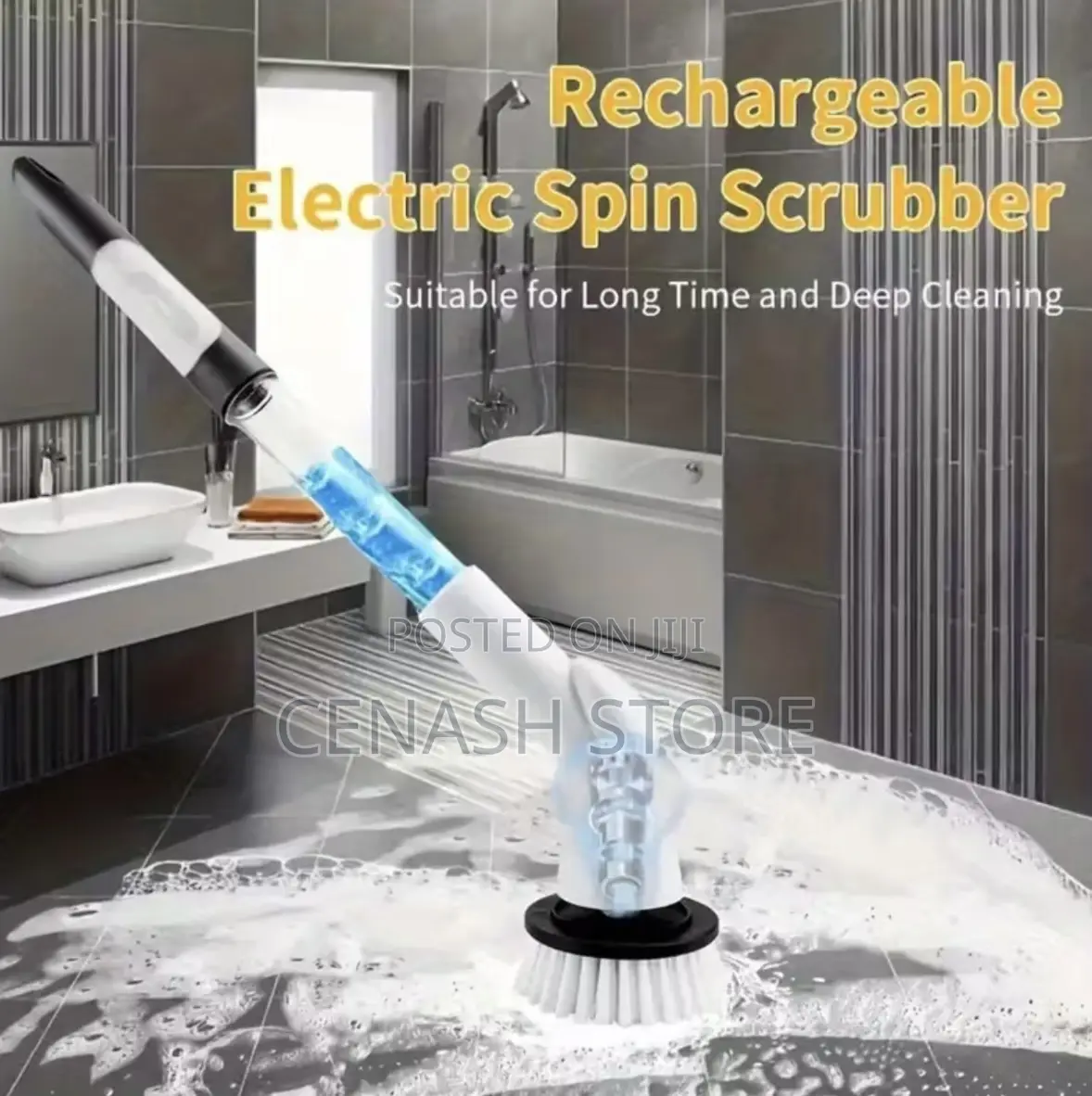 Electric Rotary Floor Washer With 5 Replaceable Brushes in Sowutwuom ...