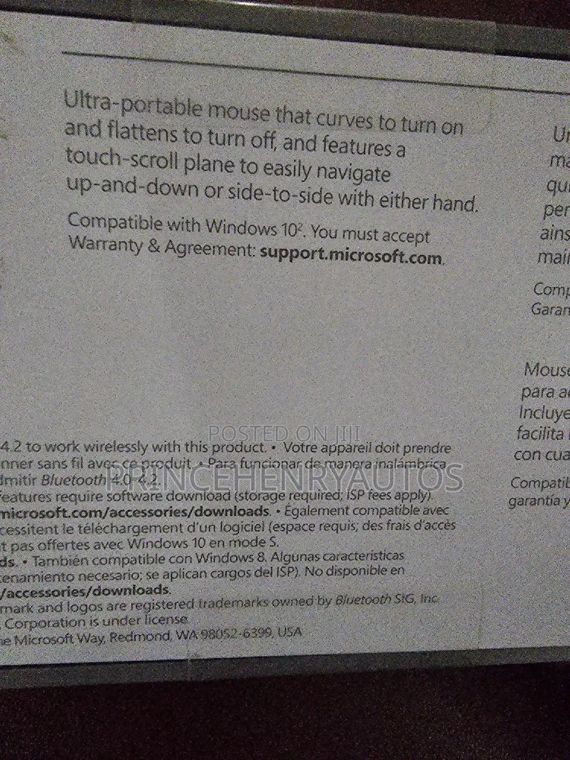 Microsoft Arc Touch Wireless Touch Mouse (Elg-00001) in Lartebiokoshie ...