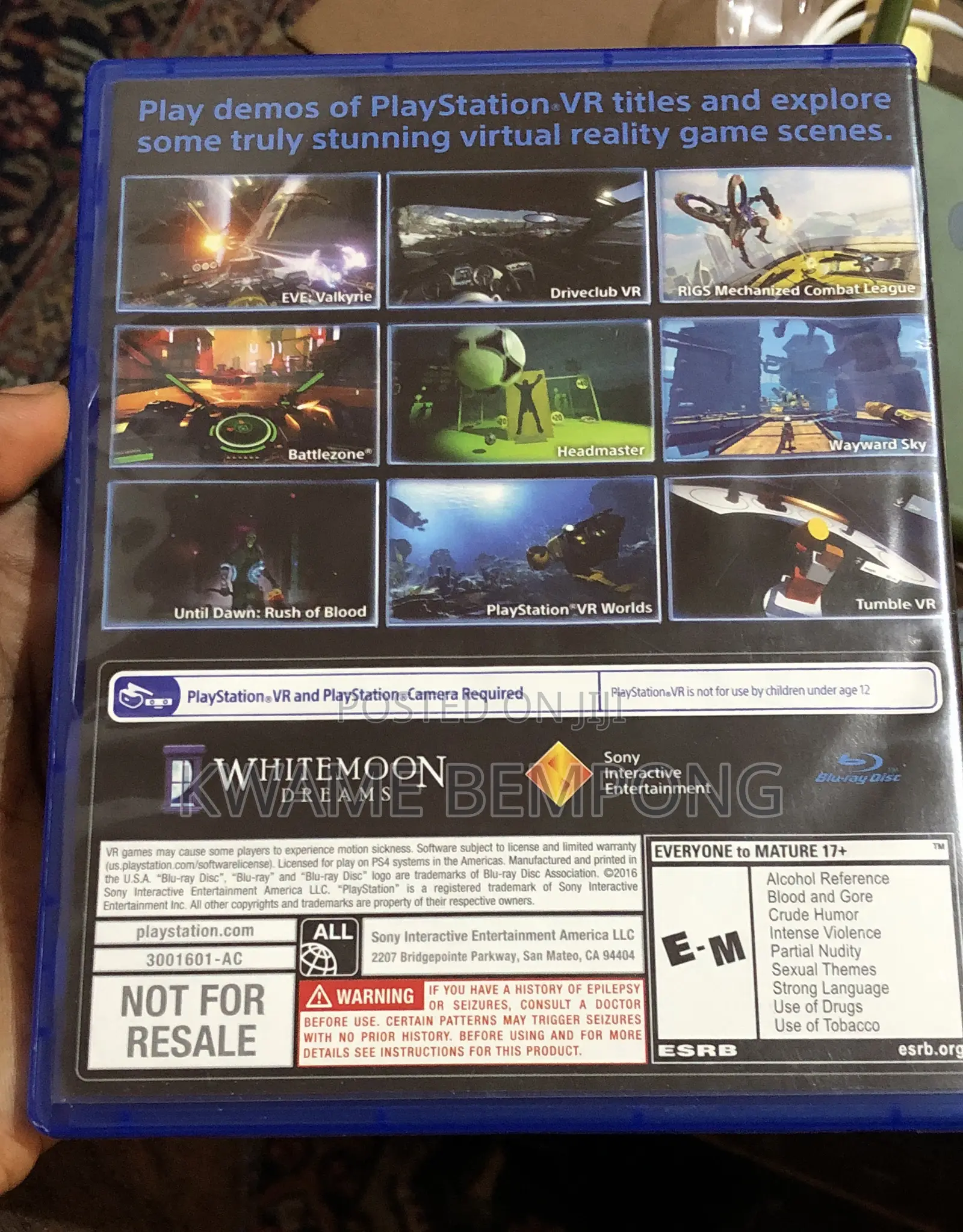 Ps4 Vr Demo Cd in Awutu Senya East Municipal - Video Games, Kwame ...