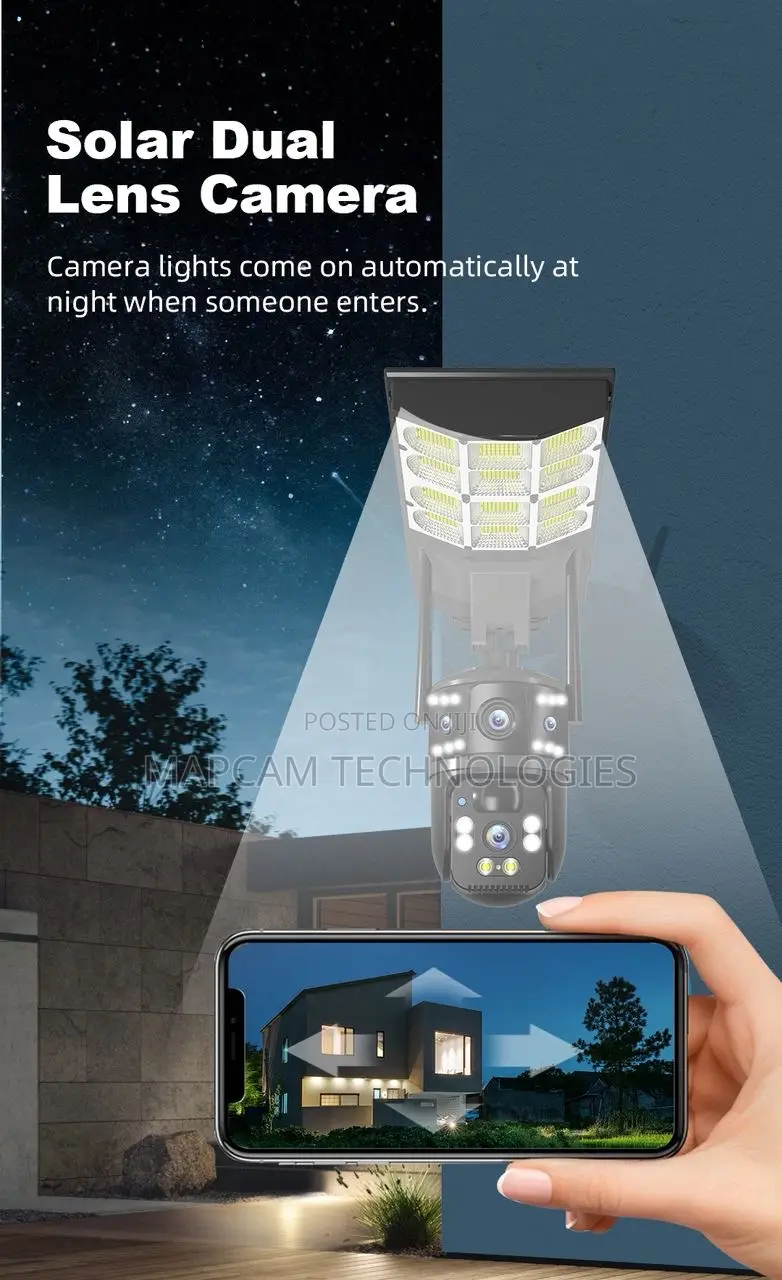 Dual Lens Solar Light Camera in New-Juaben Municipal - Security ...