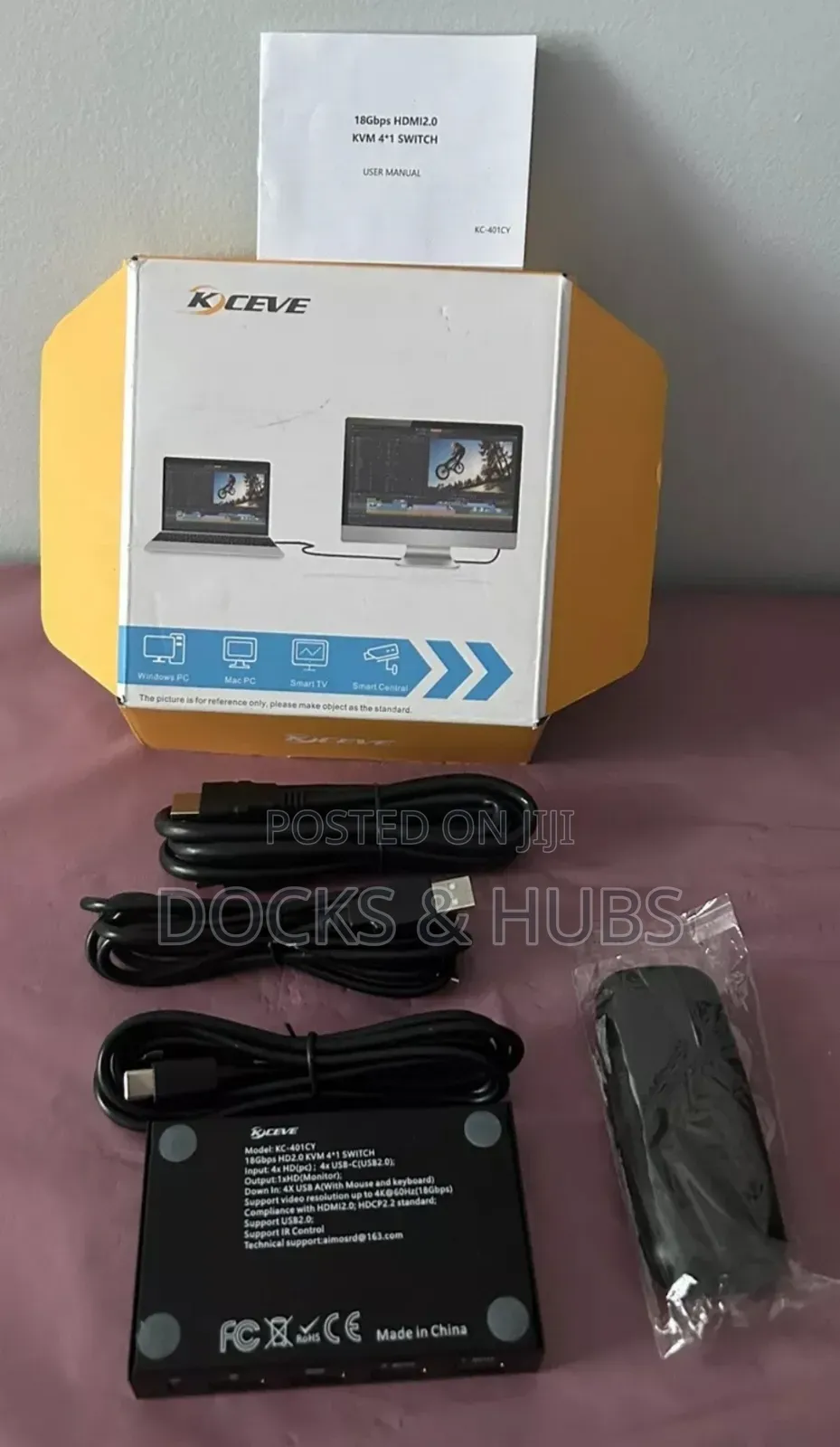 Kceve Kvm Switch With Ir/Usb Port - Hdmi 2.0 At 60hz Hub in Kumasi ...