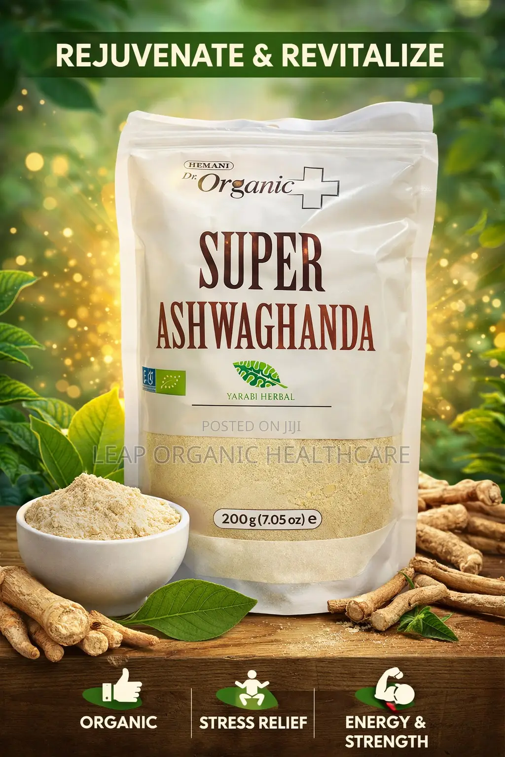 Organic Ashwaghanda in Madina - Vitamins & Supplements, Leap Organic ...