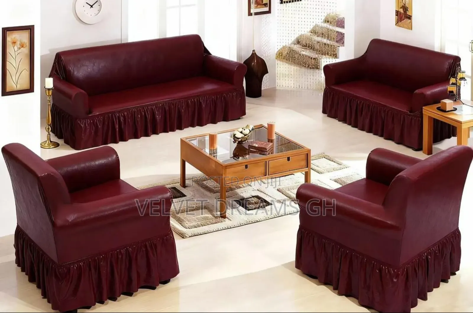 Quality Leather Sofa Covers – Full Set | Durable Stylish in Dome - Home ...
