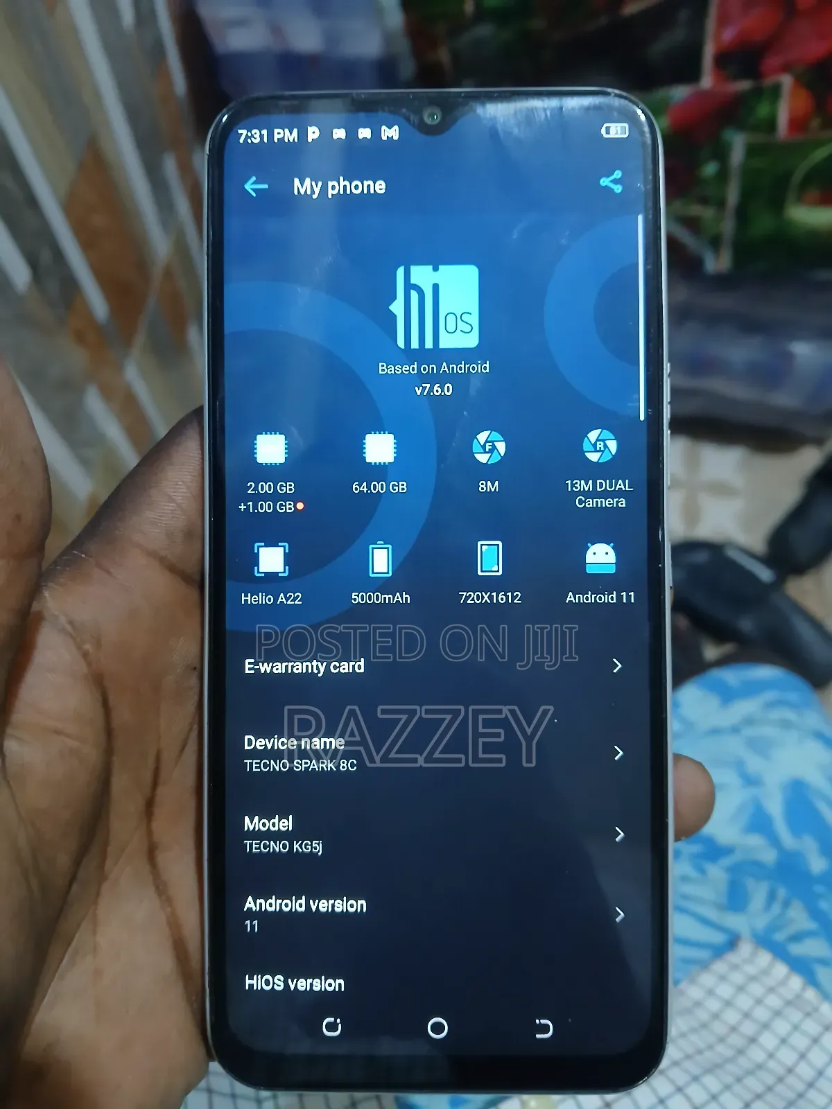 Tecno Spark 8C 64 GB White in Kasoa - Mobile Phones, Razzey Boy | Jiji ...