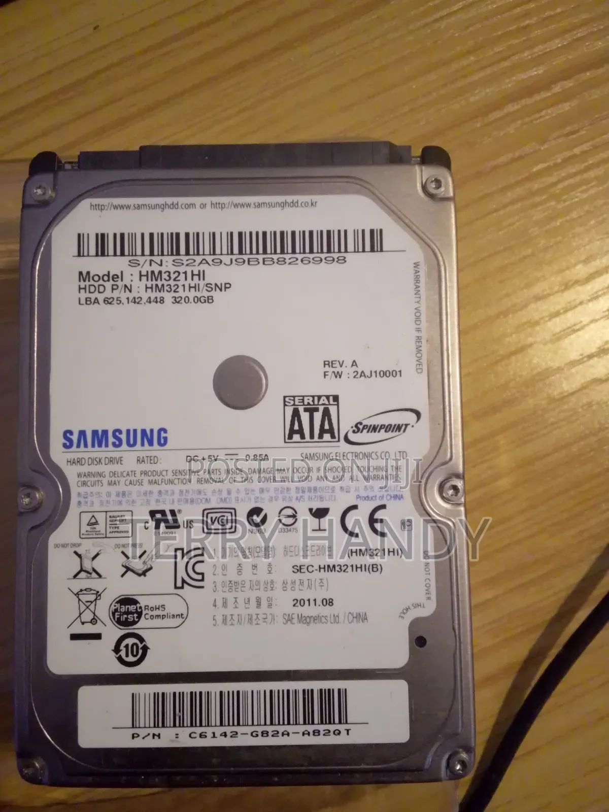 320gb Drive in Lapaz - Computer Hardware, Terry Handy | Jiji.com.gh