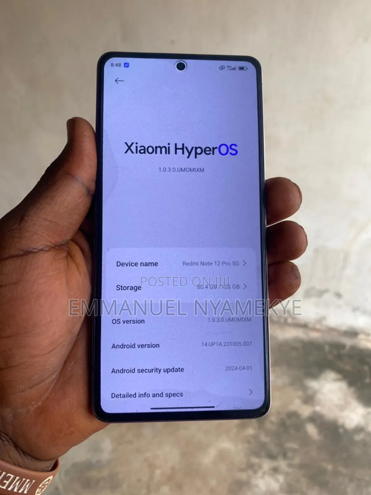 Xiaomi Redmi Note 12 Pro 5G 128 GB Pink in Kumasi Metropolitan - Mobile ...