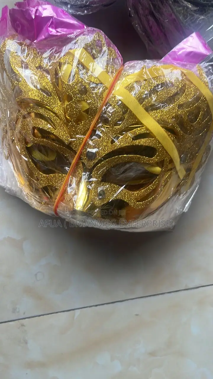 Masquerade Mask (Plastic/Fabric) Minimum Purchase 10pis in Kaneshie ...