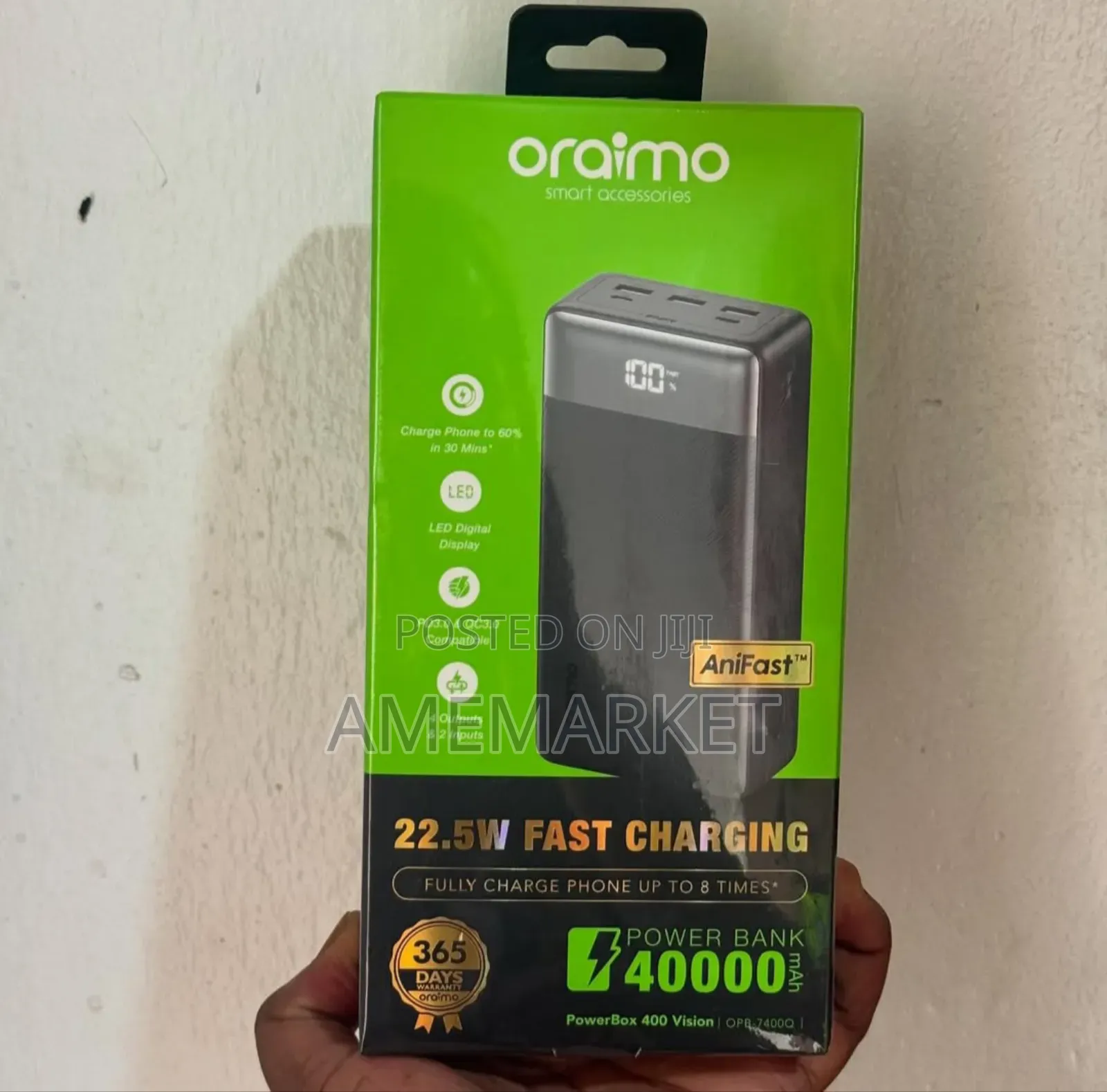 Oraimo Powerbox 400 Vision 40000mah 22.5w Power Bank in Kumasi ...