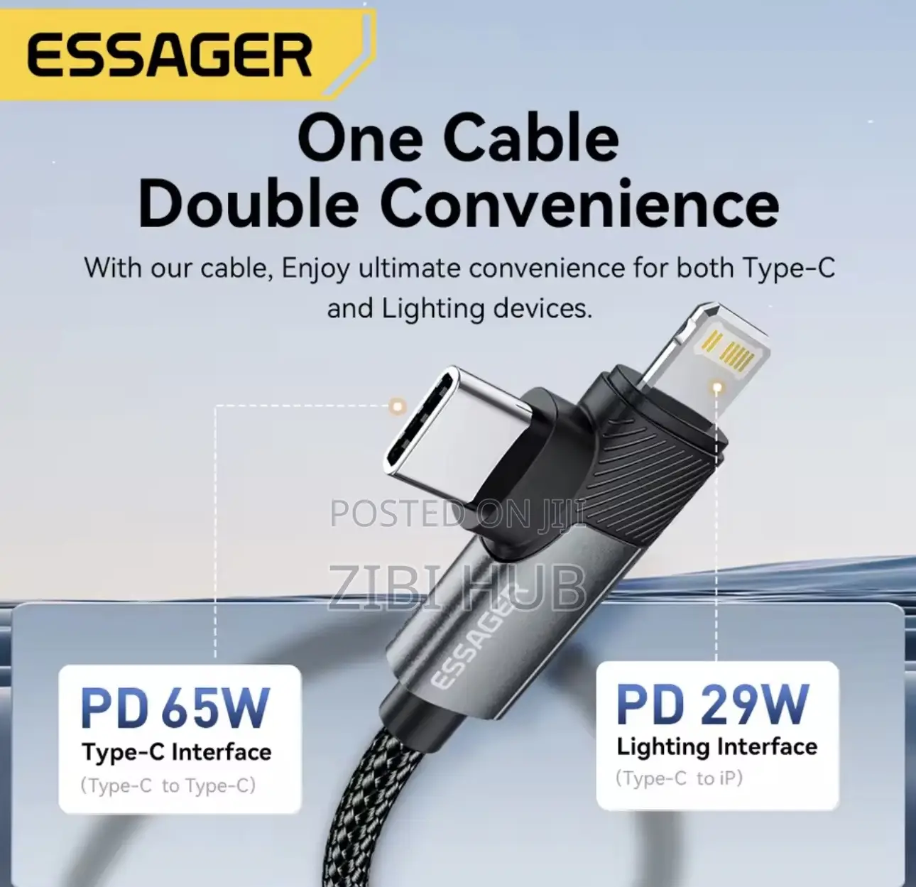 65w C To C + L Data Cable in Ablekuma - Computer Accessories , Zibi Hub ...