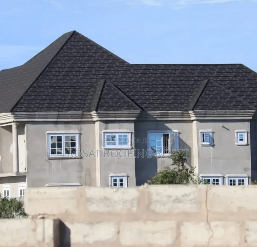 Molding Parapet Design With Black Shingles Euro Tiles Roofing Sheet in ...